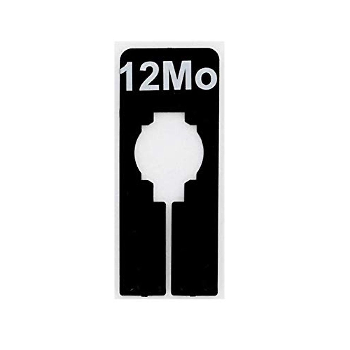 NAHANCO QSDBWKIT5, Black Rectangular Clothing Size Dividers with White Print for Baby/Kids, 3MOS – 4T, Kit of 10 (10 Sizes, 1 Piece Each)