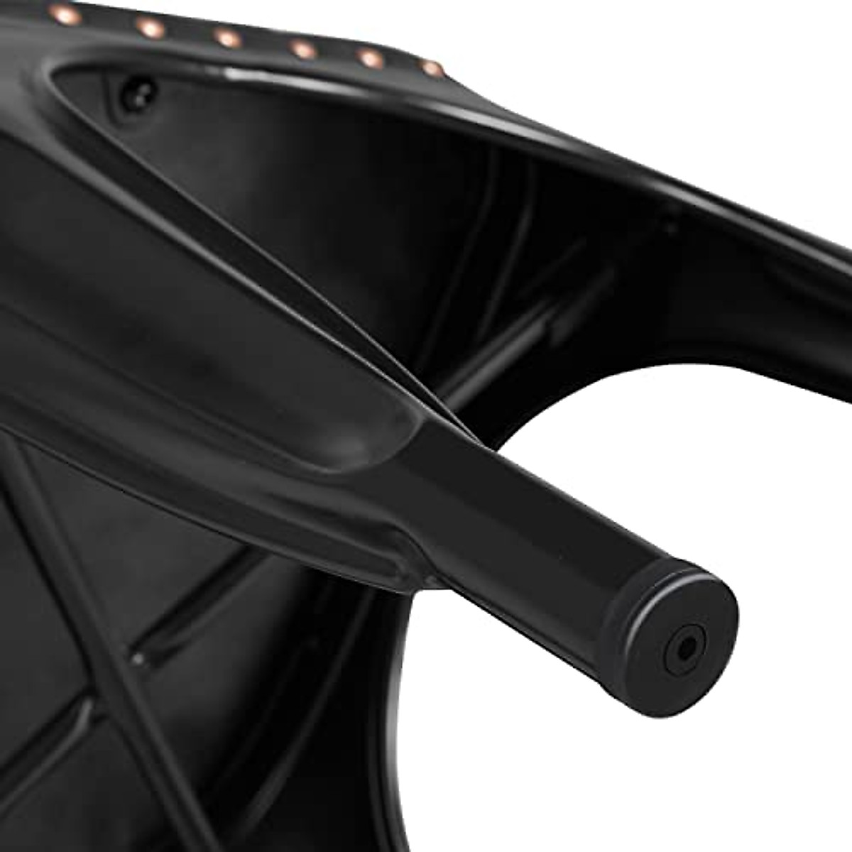 Yaheetech 4pcs Metal Dining Chairs with PU Leather Seat High Back Soft Cushioned Industrial Classic Iron Chairs Chic Dining Bistro Cafe Coffee Chair 18 Inch Black