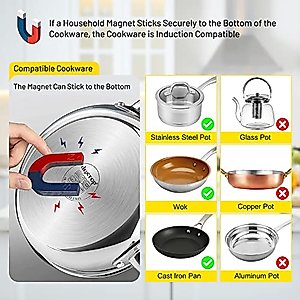 Duxtop 1800W Portable Induction Cooktop 2 Burner, Built-In Countertop Burners with Adjustable Temperature Control, Sensor Touch Induction Burner with Timer and Safety Lock, Easy to Clean, 8620BI/BTK35