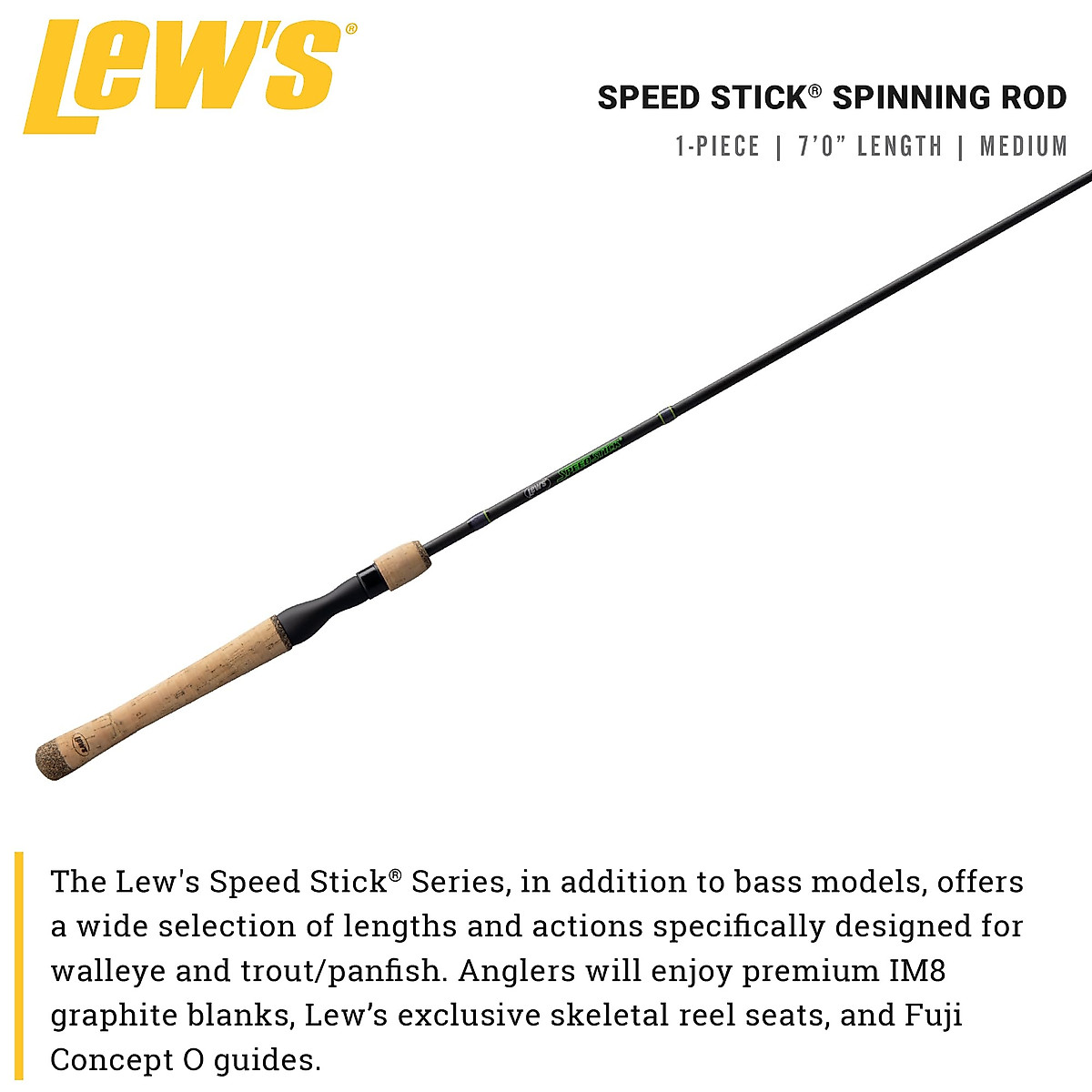Lew's Speed Stick 7'-1 Medium Spinning Rod