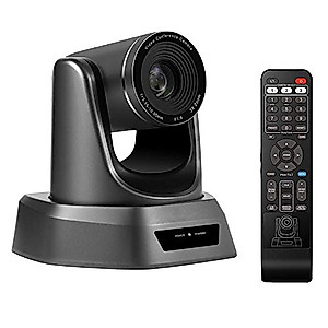 Video Conference Camera 3X Optical Zoom Full HD 1080p HD-SDI HDMI USB PTZ Conference Room Camera for Business Meetings and Conference Microphone Omnidirectional Spaeker
