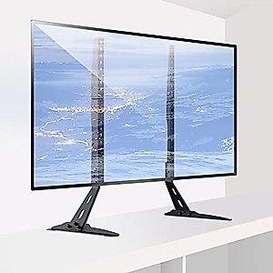 EZISE Universal TV Stand for All Brands 22 to 65 inch TVs, Easy Install Tabletop TV Stands Base fits VESA up to 800 by 400mm, Include Hardware Screws fit All Brand TVs