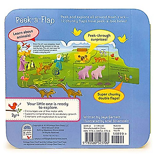 Peek-a-Flap Noah - Children's Lift-a-Flap Board Book Gift for Easter, Christmas, Communion, Baptism (Little Sunbeams)