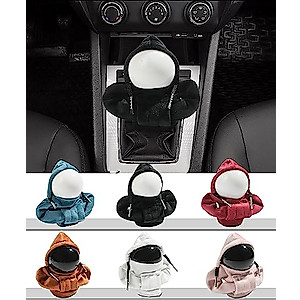 Zlirfy Universal Fit Automotive Gear Shifter Knob Cover,Shift Cover for Car,Fashionable Sweater Design Car Gear Shift Cover,Manual Auto Shift Boot Cover,Car Interior Decor Accessories(Black)