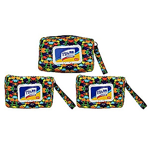 Sunflower Neoprene Wet Tissue Dispenser Case Infant Reusable Stroller Pram Wet Wipes Storage Box Convenient Tissue Case Paper Towel Holder for Travel