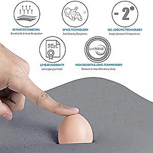 JXMS 8 Inch Twin Mattress - Infused Gel Memory Foam Mattress Gel Memory Foam Medium Firm, Back Pain Relief for Cool Sleep Supportive & Pressure Relief