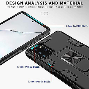 Samsung Galaxy Note 20 Case Note 20 5G Case Military Grade Shockproof with Kickstand Stand Built-in Magnetic Car Mount Armor Heavy Duty Protective Case for Galaxy Note 20 5G Phone Case (Black)