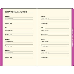 Galaxy Internet Address & Password Logbook (Cover band is removable for security)