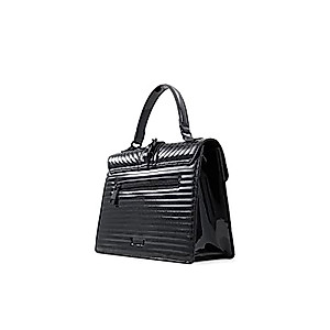 ALDO Women's Jerilini Top Handle Bag, Black/Black