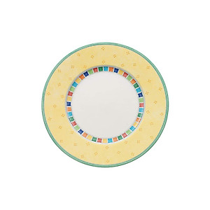Villeroy & Boch Twist Alea Limone Salad Plate, 8.25 in, White/Yellow
