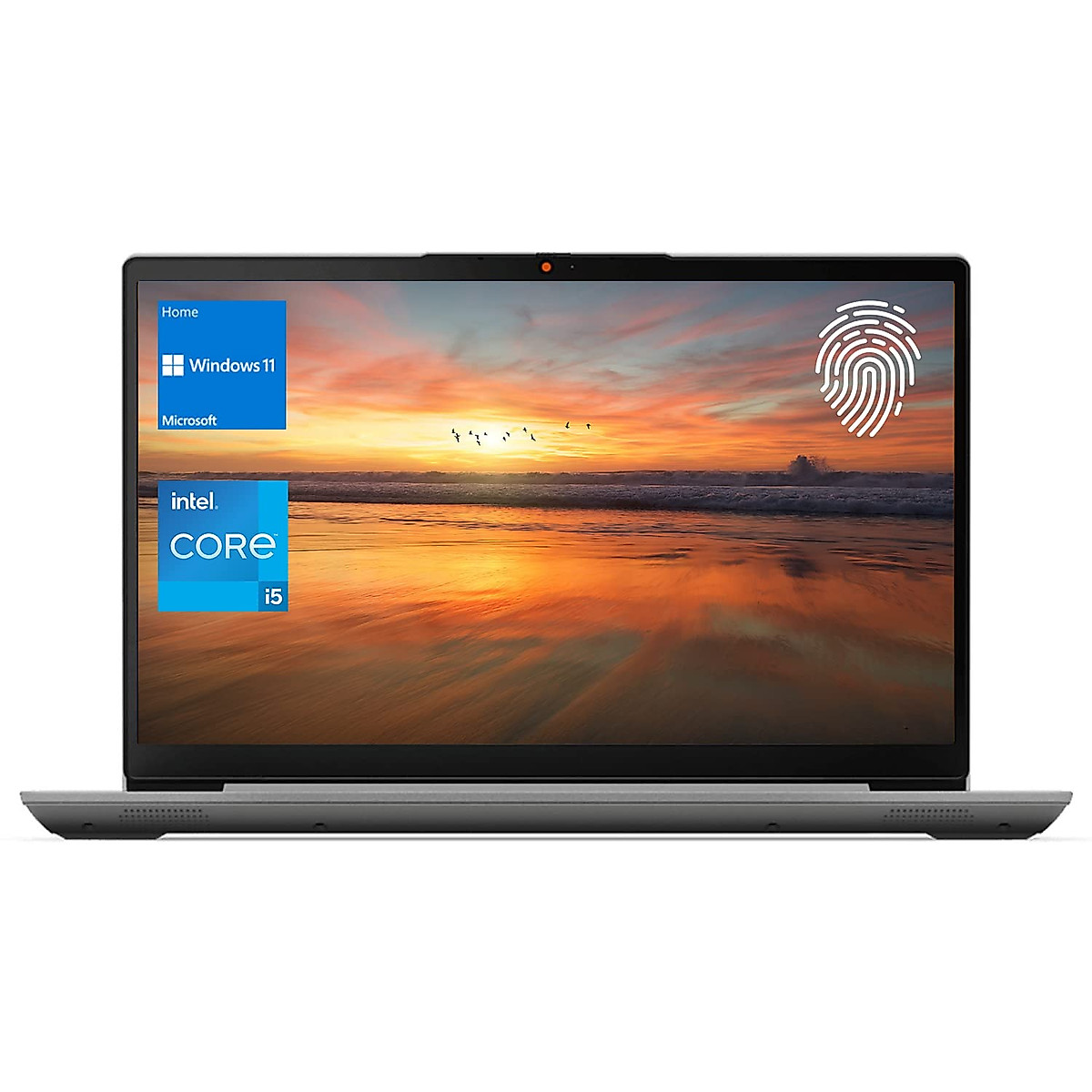 Lenovo IdeaPad 3 Laptop, 14" FHD Display, Intel Core i5-1135G7, 20GB RAM, 512GB SSD, Webcam, Fingerprint Reader, SD Card Reader, HDMI, Wi-Fi 6, Windows 11 Home, Grey