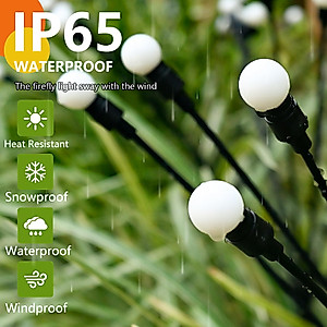 Solar Outdoor Lights for Garden, IP65 Waterproof Solar Lights for Outside, Sway by Wind, 32 LEDs Christmas Decorative Lights for Yard Patio Pathway Decoration, 4 Pack