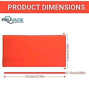 Pruvade Base Plate Wax | 20 Pack | Red Utility Bite Wax, Baseplate Wax - All Season Denture Casting Wax Sheets, Orthodontic Dental Wax, for Modelling | Filling | Lab Equipment - 1 Lb (20 Sheets)