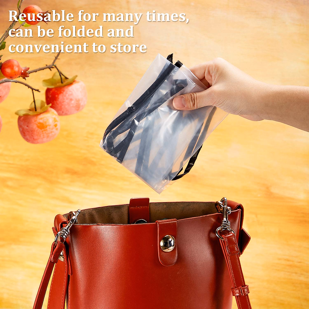 SATINIOR 6 Pcs Women's Rain Bonnet with Visor Clear Waterproof Rain Bonnet Plastic Rain Hat for Women (Extra Thick)(Black Edge)