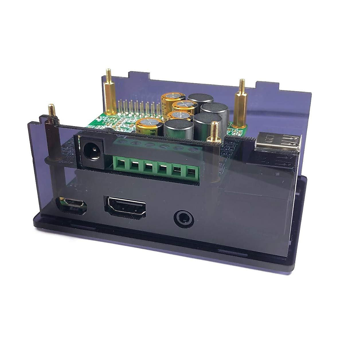 Acrylic Case for InnoMaker AMP and AMP Pro Hat Module Works with Raspberry Pi 5 4 3B B+