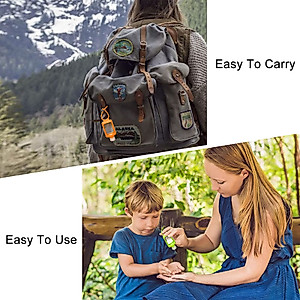 8 PCS Hand Sanitizer Holder Keychain, 60ml/2oz Empty Travel Size Bottles with Silicone Keychain, Portable Plastic Leakproof Squeeze Bottles with Flip Cap for Sanitizer Conditioner