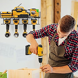 Power Tool Organizer Wall Mounted, Tool Storage Organizer Holder, Heavy Duty Utility Rack, Garage Tool Organizer, Cordless Drill Holder, Pegboard Tool Organization, Tool Shelf for Men,Father’s Day