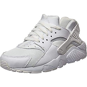 Nike Boy's Huarache Run (Big Kid) White/White/Pure Platinum 4 Big Kid M