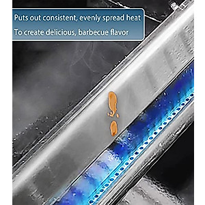 GRISUN 17.5 inch Heavy Duty 7620 Flavorizer Bars - Fits for Weber Genesis E-310, E-330, 304 Stainless Steel Heat Plates Deflectors for Genesis E320 S310 S320 S330 with Front Control Knobs Gas Grill