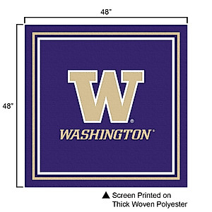 College Flags & Banners Co. Washington UW Huskies Logo Tablecloth or Table Overlay