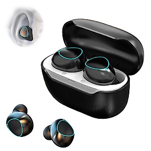 Hybrid Active Noise Cancelling Wireless Earbuds, in Ear Headphones IPX7Waterproof Bluetooth 5.3 Stereo Earphones, Immersive Sound Premium Deep Bass Headset Plus