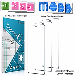 Slanku [3 Pack] Screen Protector For Samsung Galaxy A32 5G, M12 Tempered Glass, Bubbles Free, Case Friendly, Anti-Scratch, Easy to install, 9H-hardness
