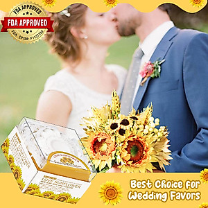 AIXIANG 24 Pack Sunflower Style Soap Favors, Wedding Party Favors for Guests, Bridal Shower Party Favors, Mothers Day Gifts Soaps, Housewarming Favors, Baby Shower Favors