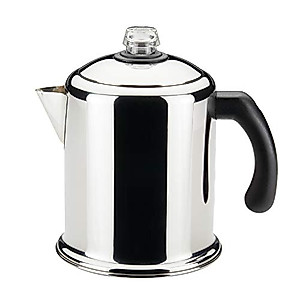 Farberware 50124 Classic Yosemite Stainless Steel Coffee Percolator - 8 Cup, Silver