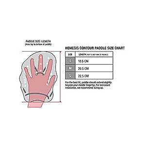 Speedo unisex adult Training Nemesis Contour swimming hand paddles, Multicolor, Small US