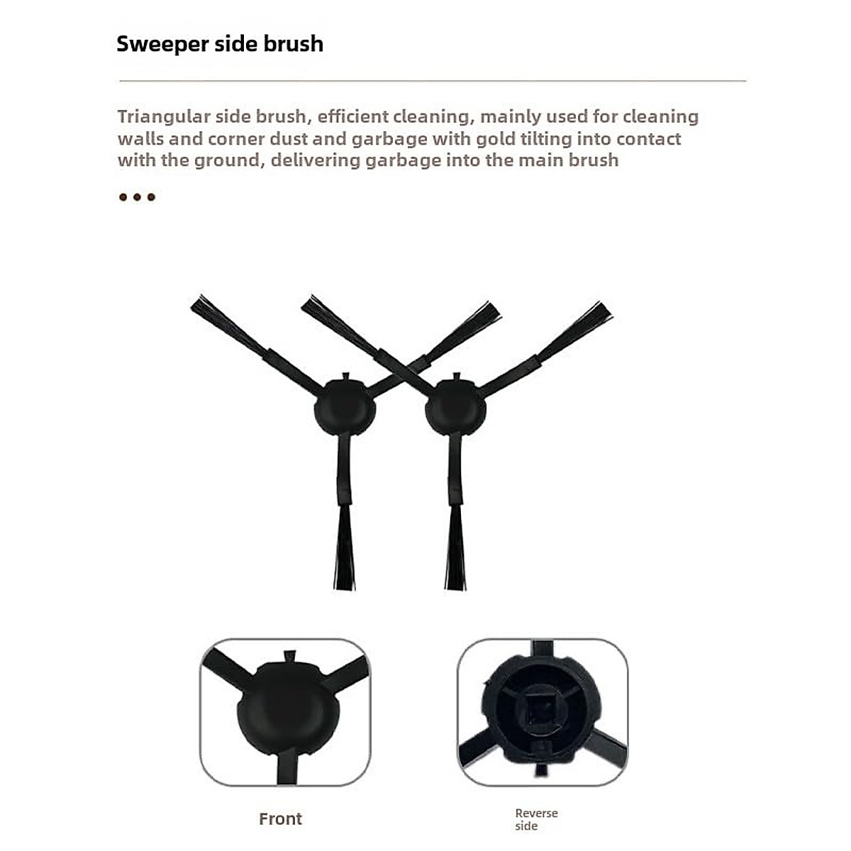 Replacement Parts Compatible with Dreame L10s Ultra,L20 Ultra,L40 Ultra,X30 Ultra Robot Vacuum Cleaner, 1 Roller Brush, 1 Bristle Brush, 6 Side Brushes, 4 Filter cartridges, 4 Bags, 6 Mopping Cloths