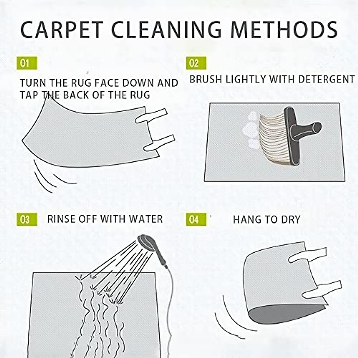 Retro Black Gold Greek Key Area Rug, Non Slip Noise Reduction Kids Rugs, Machine Washable Durable Carpet for Indoor Living Room Bedroom Office Decor Mat - 4' by 6'