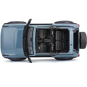 Maisto Diecast Cars 2021 Ford Bronco Badlands Blue Special Edition 1/18 Diecast Model Car by Maisto 31457