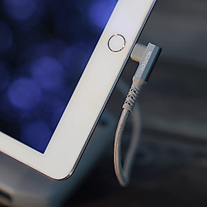 VCUTECH Lightning Data Cable to USB-C 1.1 ft/35 cm MFI Certified for DJI Mini 3 Pro/Mini 2/Air 2S/Mavic Air 2/Mavic 3 Remote Controller OTG Extension Cable Cord Accessories, 90 Degree Fast Charging