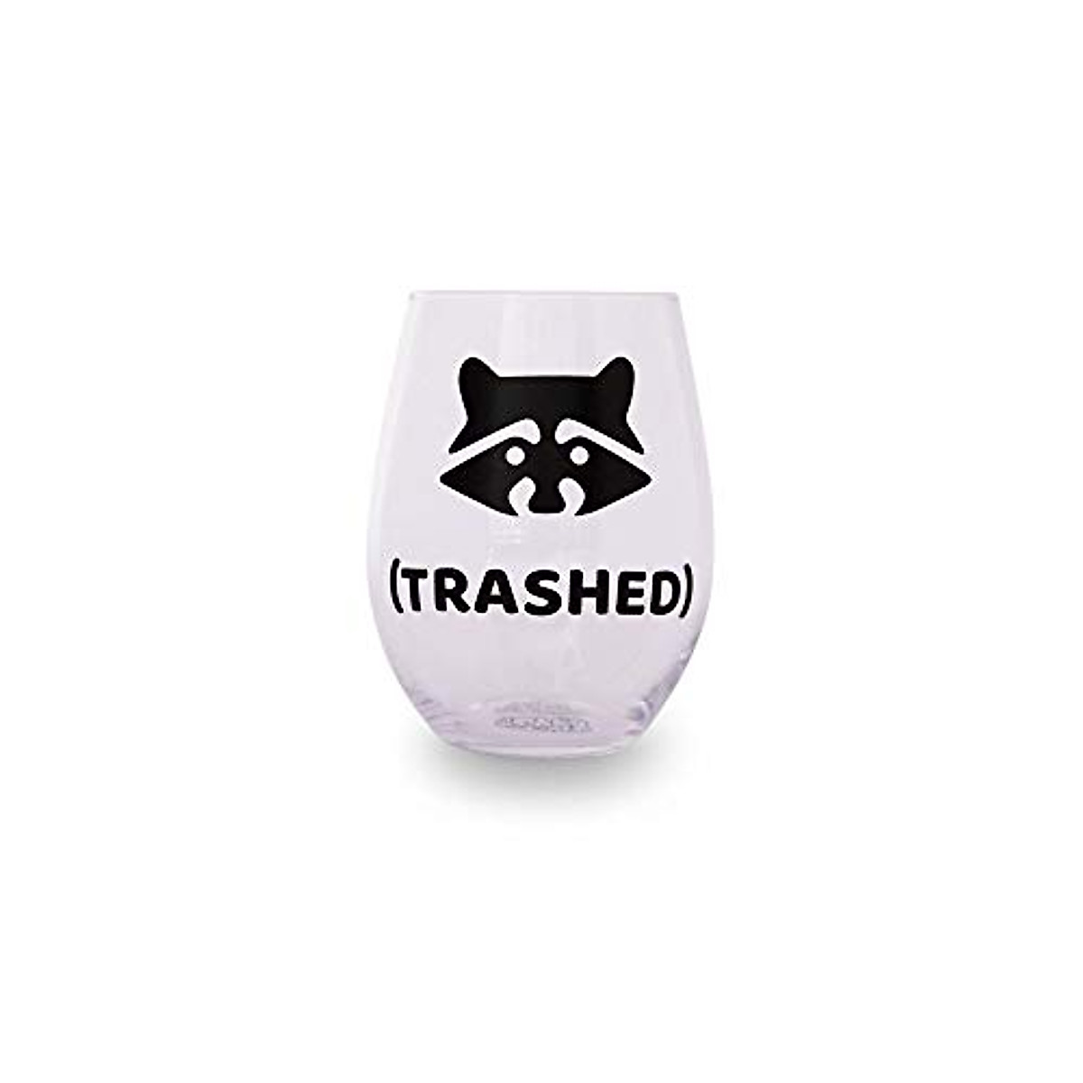 Raccoon "Trashed" Stemless Wine Glass | Holds 20 Ounces
