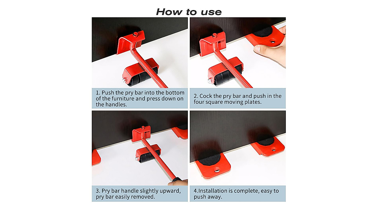 DUEBEL Furniture Sliders - Easy Heavy Item Moving up to 150KG