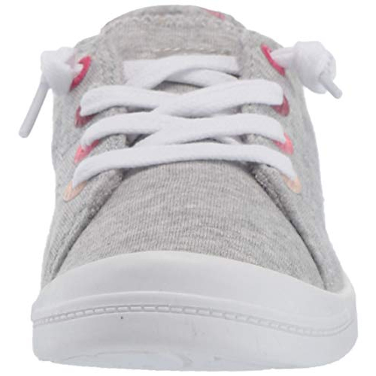 Roxy Girl's Bayshore Slip ON Sneaker Shoe, Grey Heather New, 2 Medium Youth US Big Kid