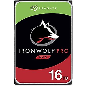 Seagate IronWolf Pro ST16000NE000 16 TB Hard Drive - 3.5" Internal - SATA (SATA/600) (Renewed)