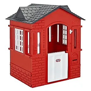 Little Tikes Cape Cottage Playhouse with Working Door, Windows, and Shutters - Red| For Kids 2-6 Years Old