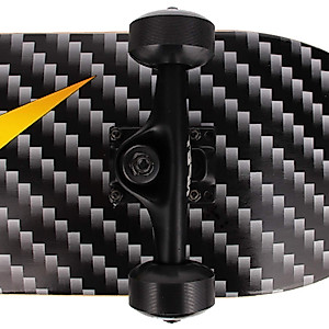 NPET Pro Skateboard Complete 31 Inch 7 Layer Canadian Maple Double Kick Concave Deck Skating Skateboard (Lightning)