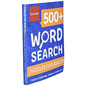 Funster 500+ Word Search Puzzles for Adults: Word Search Book for Adults with a Huge Supply of Puzzles