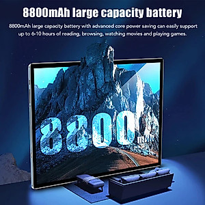 HD Tablet, Dual Card Slot Support 4G Calling 4G Calling Tablet Black for 12.0 (US Plug)