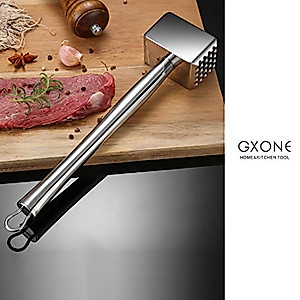 Meat Tenderizer,304 Stainless Steel Heavy Sturdy Meat Mallet/Pounder/Hammer Tool(1.65lb)