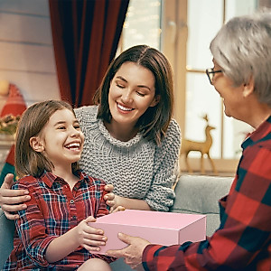 Pink Gift Box 12" x 6" x 4" with Magnetic Closure Lid Gift Box for Presents,Bridesmaid Gifts Box,Cute Box,Birthday Gift box,Luxury for Gift Packaging, Magnetic Gift Box for Wrapping Gifts (Pink)