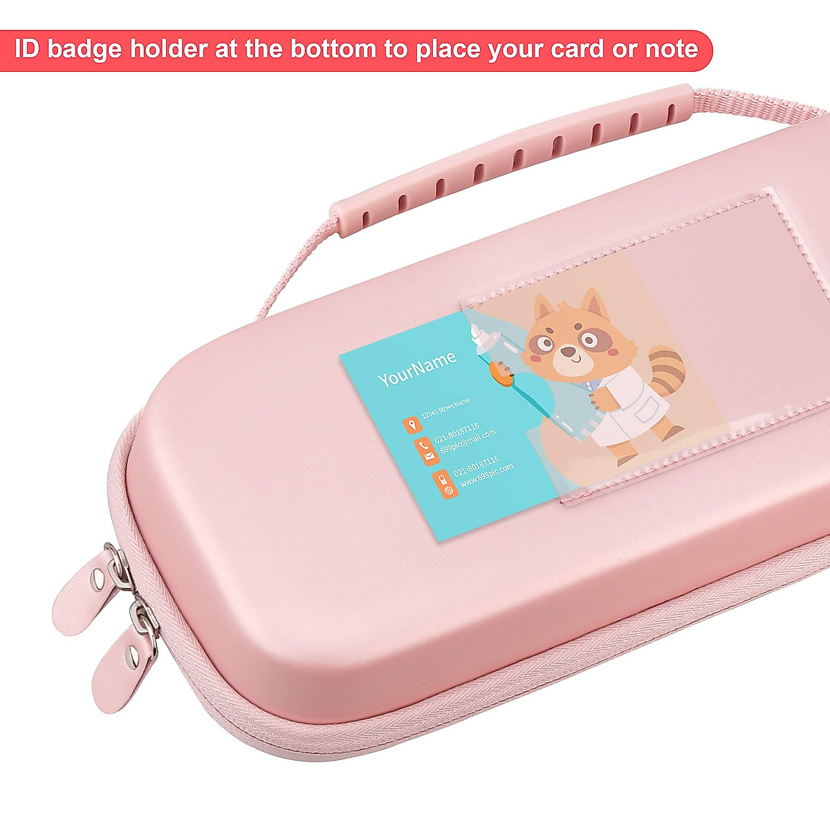 Canboc Stethoscope Carry Case, Hard Stethoscope Case for 3M Littmann Classic III, Lightweight II S.E, Cardiology IV Diagnostic, MDF Acoustica Deluxe Stethoscopes for Nurse Accessories, Rose Gold