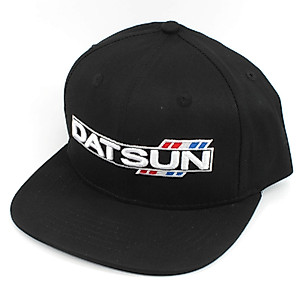 Rotary13B1 Datsun Baseball Cap Black/Hat - Style C Flat Brim