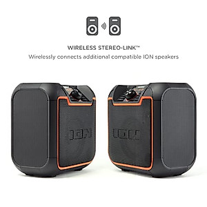 Ion Sport MK3 - High-Power All-Weather Rechargeable Bluetooth and NFC Enabled Speaker (Renewed)