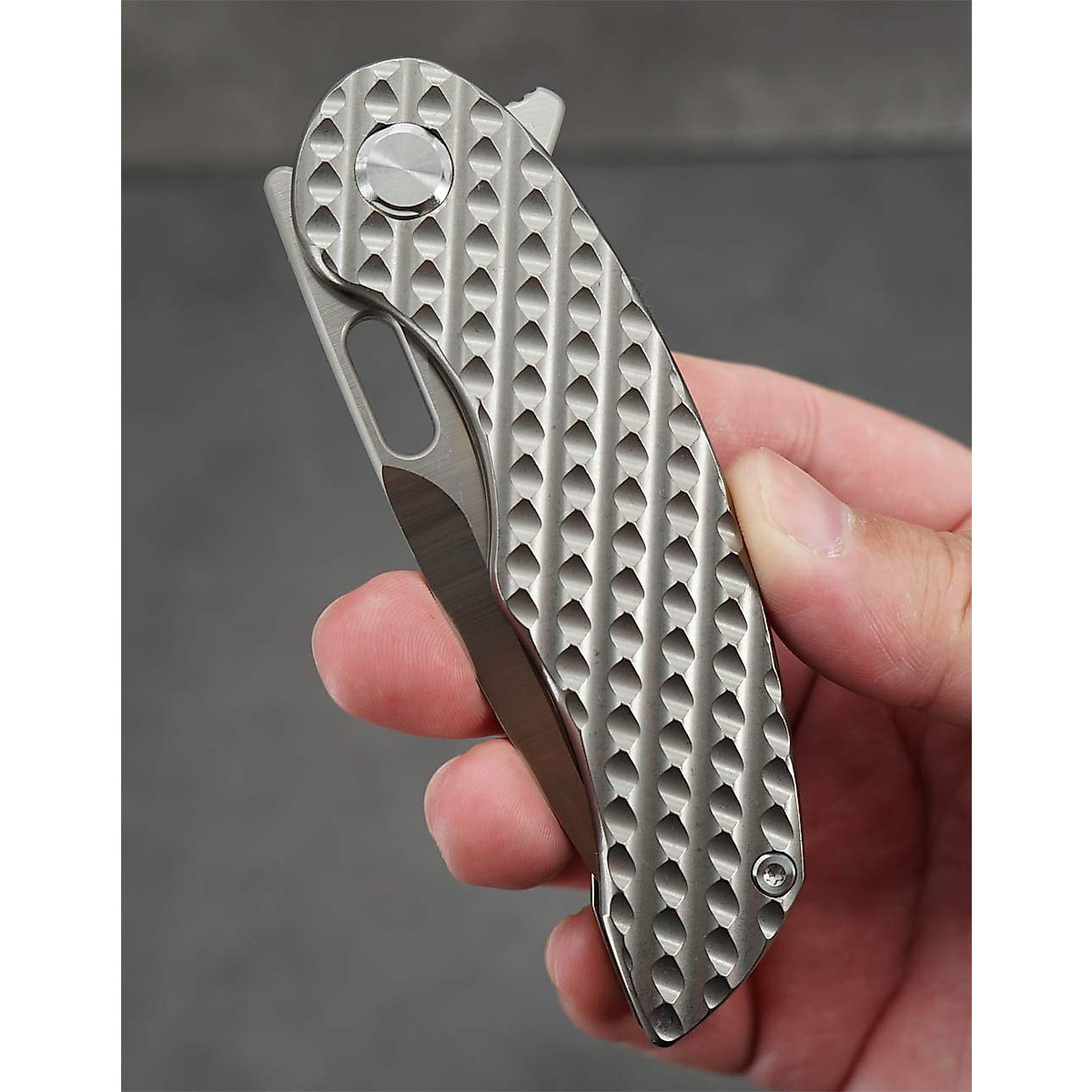 TwoSun M390 Blade TC4 Titanium Handle Pocket Folding Knife TS177 Maverick