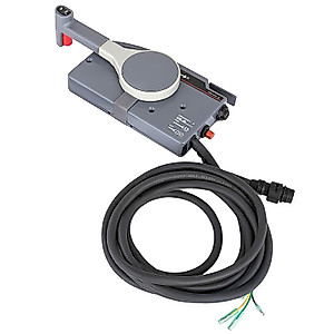 VOYOCHT Outboard Remote Control Box 703-48205-16-00 Side Mount Push to Open Outboard Motor,Boat Throttle Control with 10 Pins cable for Yamaha Outboard Engine