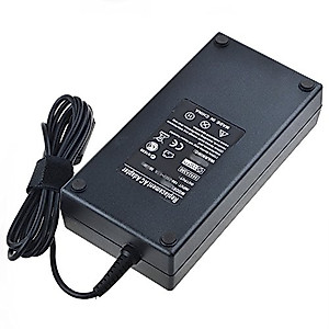 ABLEGRID Barrel Round Plug Tip 19V 9.5A 180W AC/DC Adapter for Delta ADP-180HB B ADP-180HBB 19VDC 9.5 Amp 180 Power Supply Cord Cable Charger Mains PSU