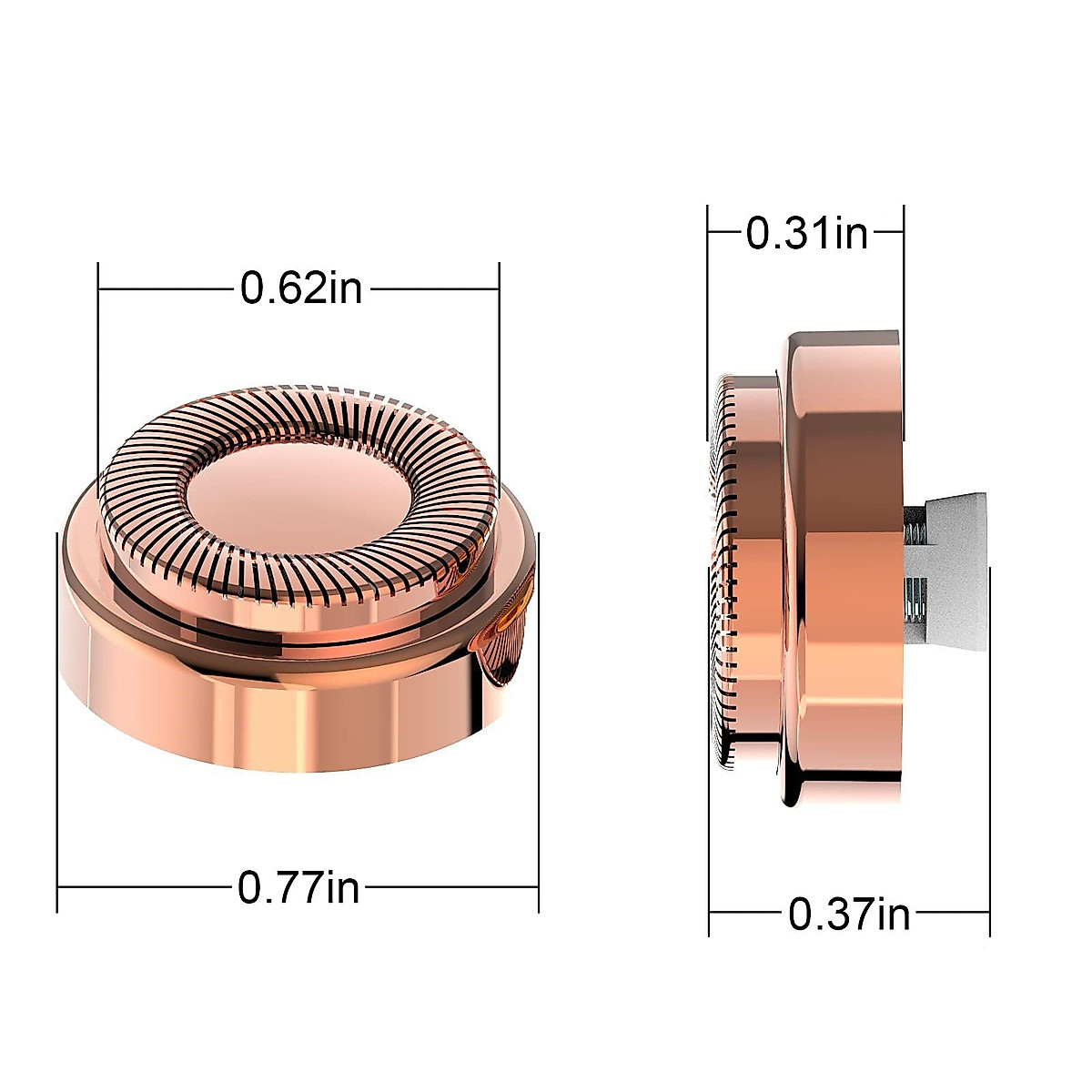 6PCS LinMei Replacement Heads Compatible for GEN 1 Finishing Touch Flawless Women's Painless Hair Remover with Cleaning Brushes